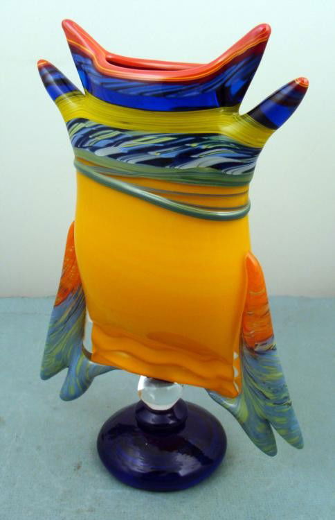 Peter Secrest Art Glass Pillow Form Vase Sculpture : Lot 860239