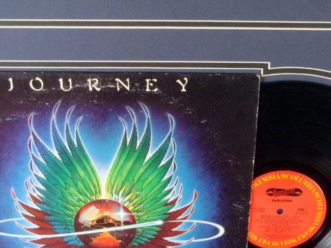 Journey Evolution Record Album in Custom Frame : Lot 430011