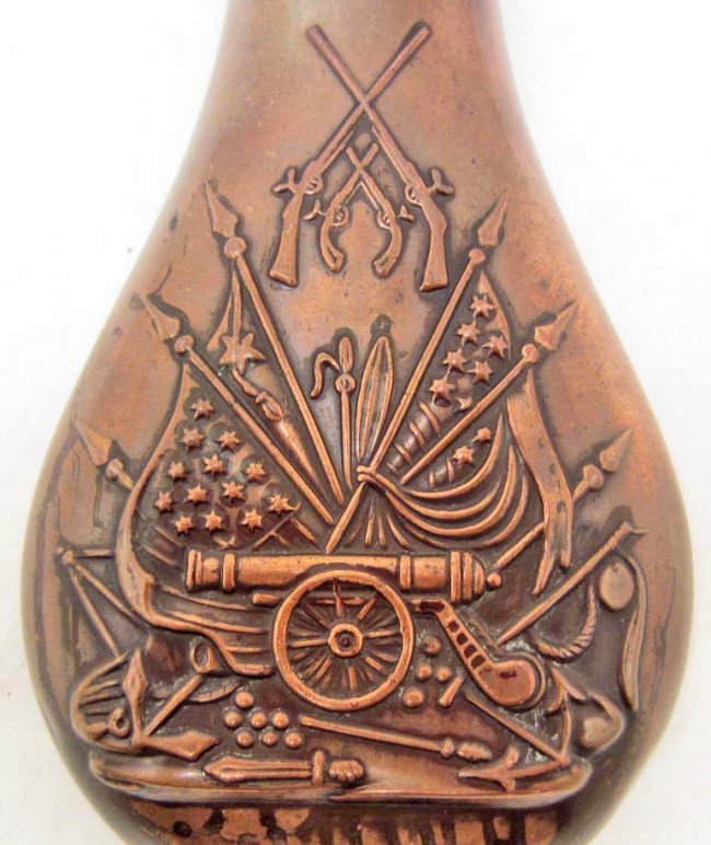 US CIVIL WAR UNION ARMY GUN POWDER FLASK : Lot 16