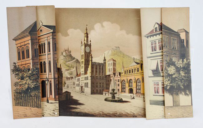 Large Toy Theater with Elaborate Proscenium : Lot 12