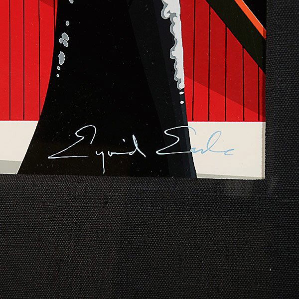 Eyvind Earle "The Great Red Barn" Serigraph : Lot 67