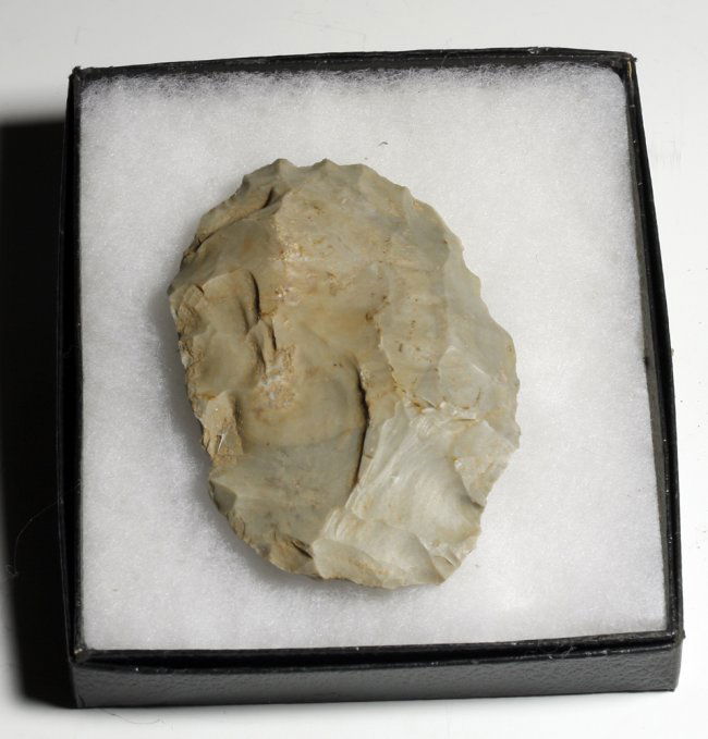Large Native American Paleo Hand Axe Lot 181