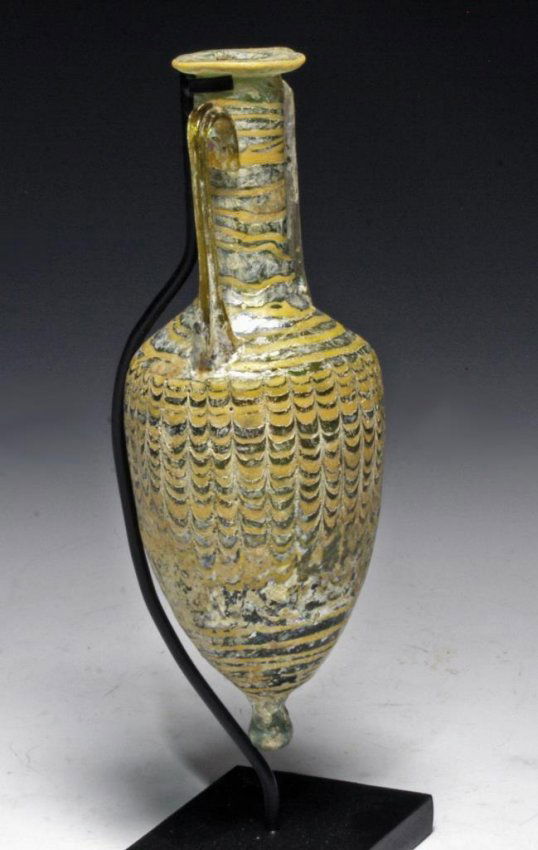 Phoenician Coreform Glass Amphoriskos : Lot 131
