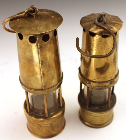 TWO ENGLISH MINERS LAMPS : Lot 27150