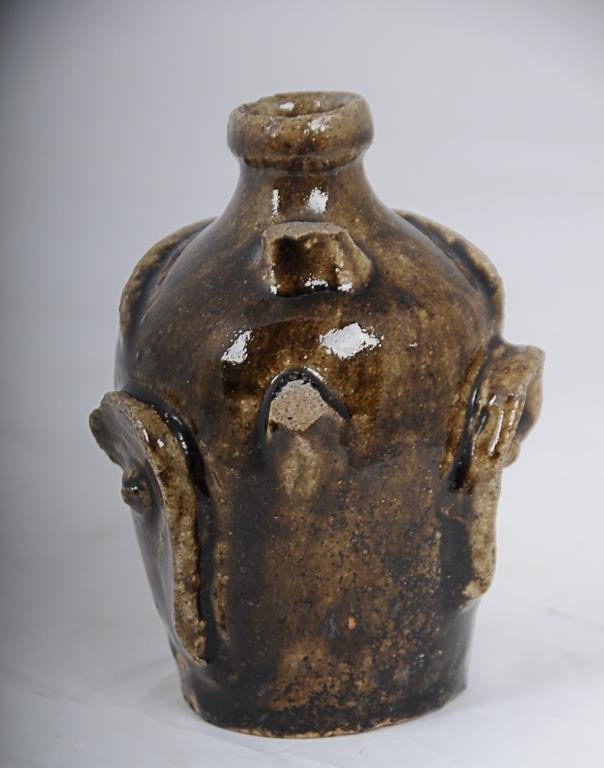 Rare Edgefield Stoneware Face Jug Likely slave made, c. : Lot 162