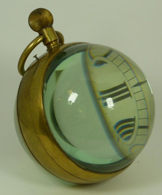TIFFANY & Co LARGE GLASS BALL CLOCK : Lot 42