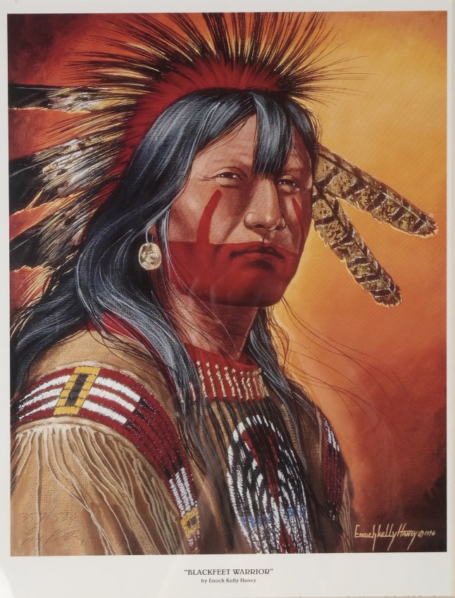 Enoch Kelly Haney, 2 Warrior Prints : Lot 733