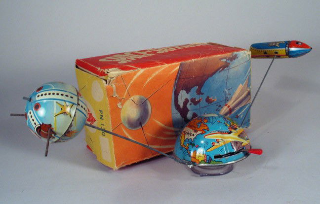 208: PN (NIEDERMEIER) Space Satellite Sputnik toy & Box : Lot 208