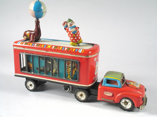 World Circus Truck Modern Toys Tin Japan : Lot 205