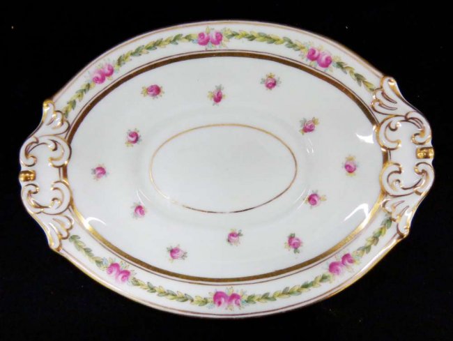 74 Piece Set Cauldon Bone China Pink Roses Pattern K862 : Lot 129