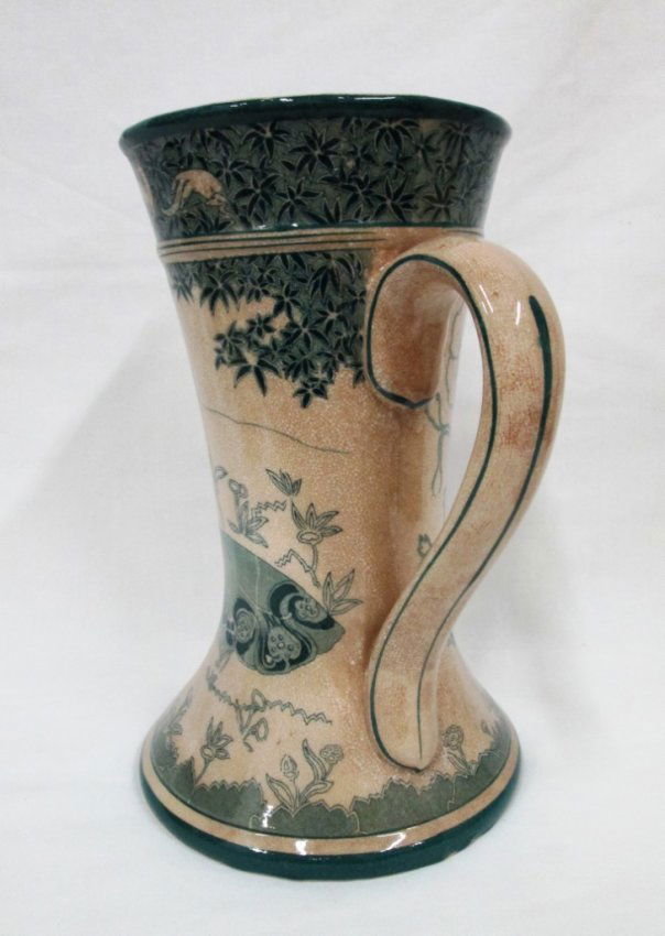 ANTIQUE BUFFALO POTTERY GLORIANA PITCHER : Lot 4