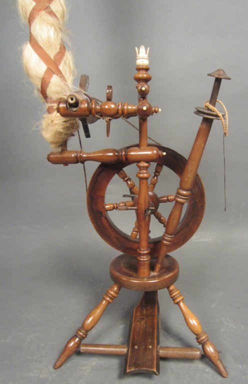 Antique Silk Spinning Wheel : Lot 233