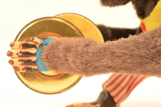 Vintage Musical Jolly Clapping Chimp Monkey Cymbals Toy : Lot 155A