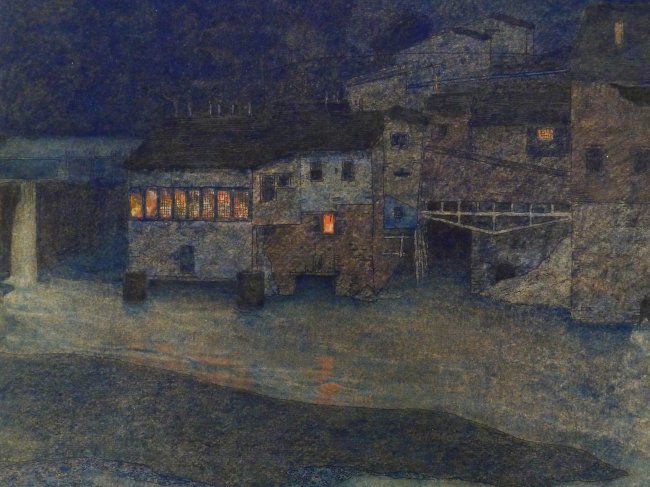 Harvey Ellis (1852-1904 American) Untitled Waterfront : Lot 315