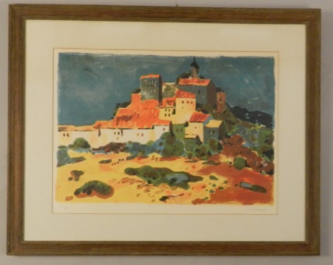 C. Maron Original Colored Lithograph : Lot 104