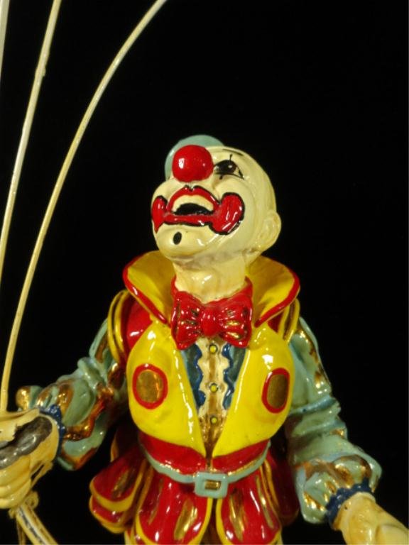 RON LEE SIGNED METAL CLOWN SCULPTURE, CLOWN WITH : Lot 30