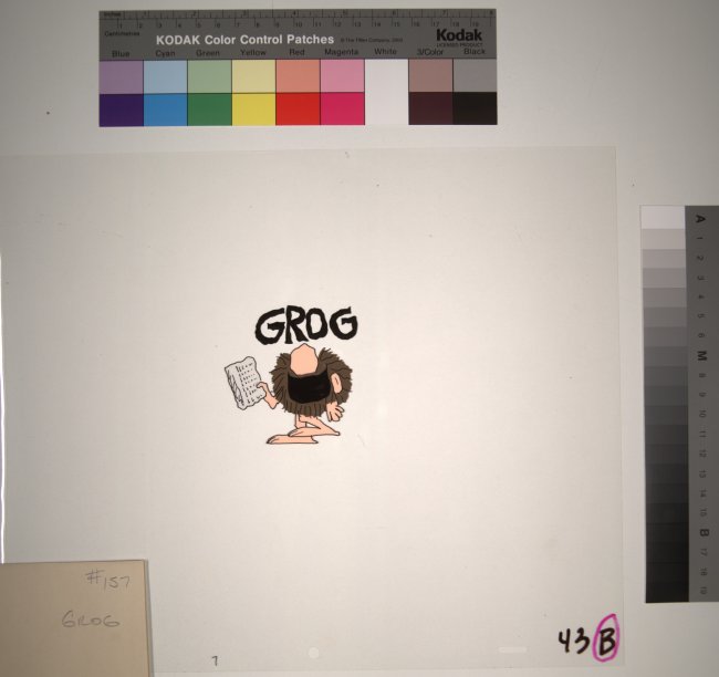 BC: Grog Caveman Painted Animation Cel 1 Creator Johnny : Lot 118