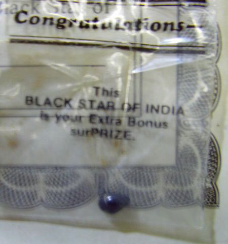 933: Black Star of India Gemstone : Lot 933