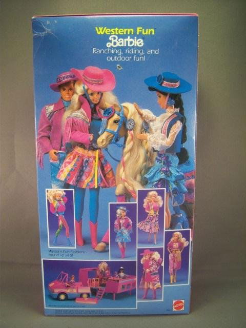 508: Vintage 1989 Western Fun Barbie New in Box : Lot 508