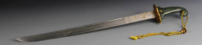 Chinese Imperial Jade-Hilted Ceremonial Sabre : Lot 749