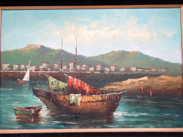 P. Stirrat Oil On Canvas Painting : Lot 89