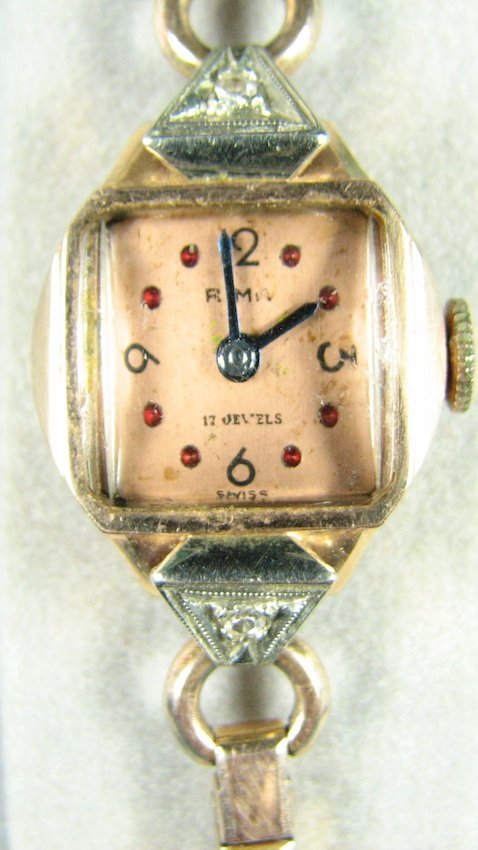 14K Rima Watch Co. 17-Jewel Ladies Wrist Watch : Lot 331