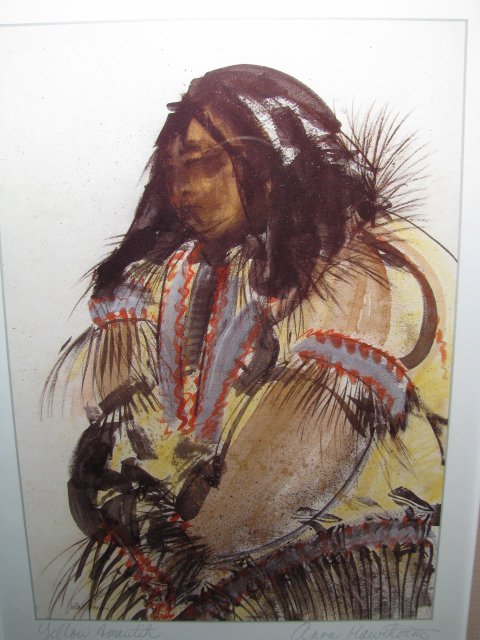 19: FOUR ANNA HAWTHORNE AMERICAN INDIAN WOMEN PRINTS : Lot 19