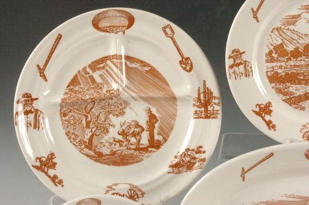 WALLACE '49ER PATTERN COWBOY & MINER CHINA SERVICE : Lot 72