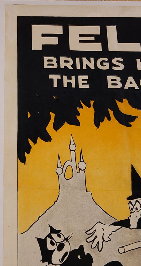 RARE ORIGINAL 1924 FELIX THE CAT MOVIE POSTER 'FELIX BR : Lot 105