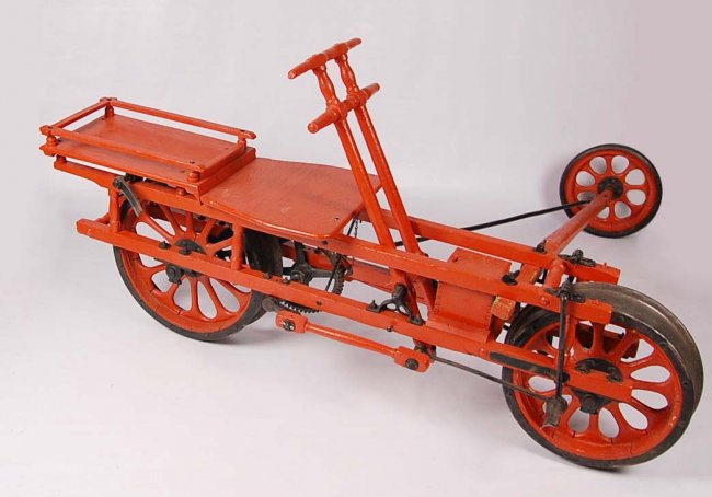 THREE-WHEELED R.I. RAILROAD HANDCAR VELOCIPEDE : Lot 244