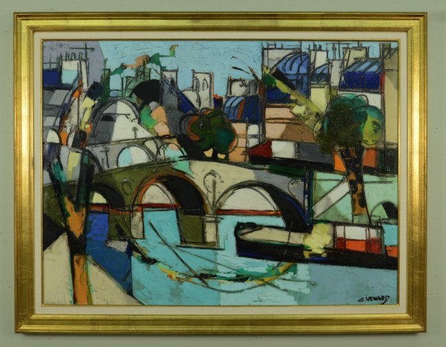 CLAUDE VENARD, (French, 1913-1999), PARIS, oil on : Lot 119H