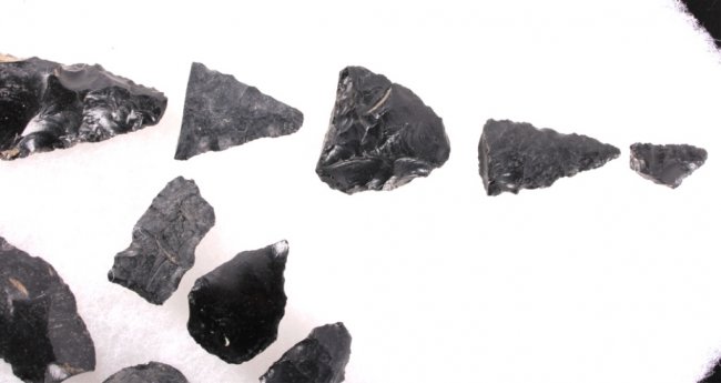 Shoshone Basin Idaho Obsidian Arrowhead Collection : Lot 9