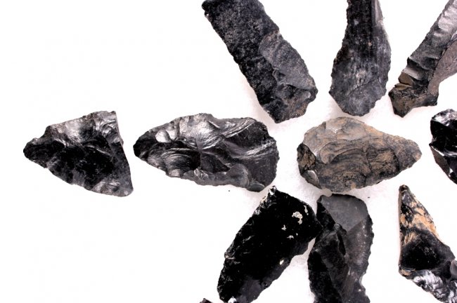 Shoshone Basin Idaho Obsidian Arrowhead Collection : Lot 9
