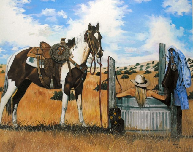 Lot/13 Dale Adkins Western Art Prints : Lot 25