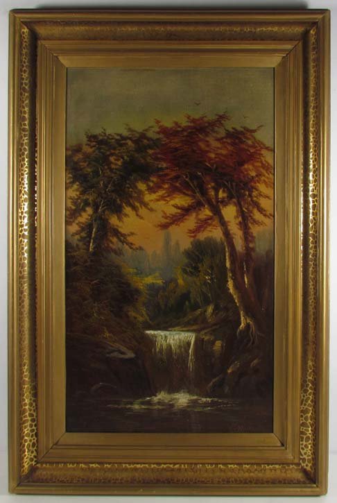 James Walker painting 1888 "Cascade Range, California" : Lot 341