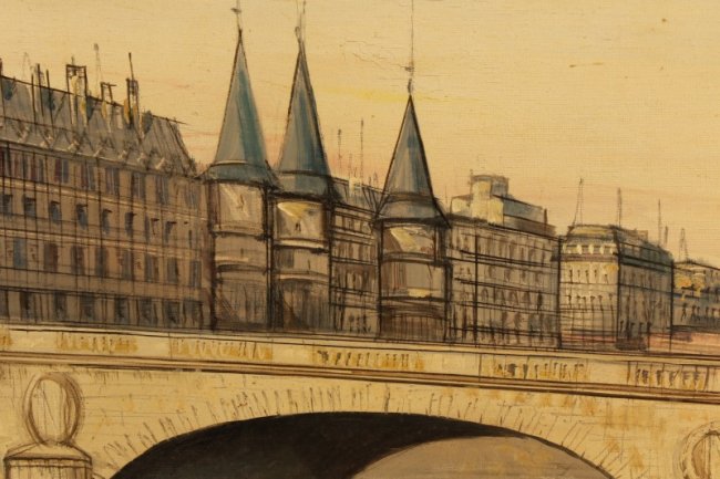 Paul Lambert, "Conciergerie" Signed Oil on Canvas : Lot 744