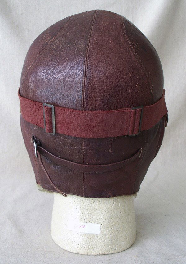 280: JAPANESE LEATHER BOMBER FLIGHT HELMET : Lot 280