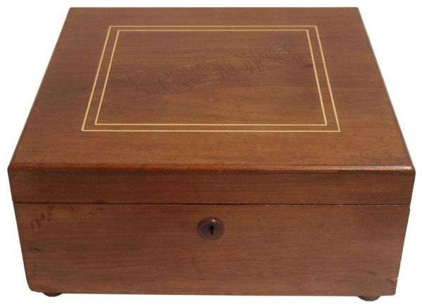 ANTIQUE GERMAN KALLIOPE MUSIC BOX, 13" DISC : Lot 81