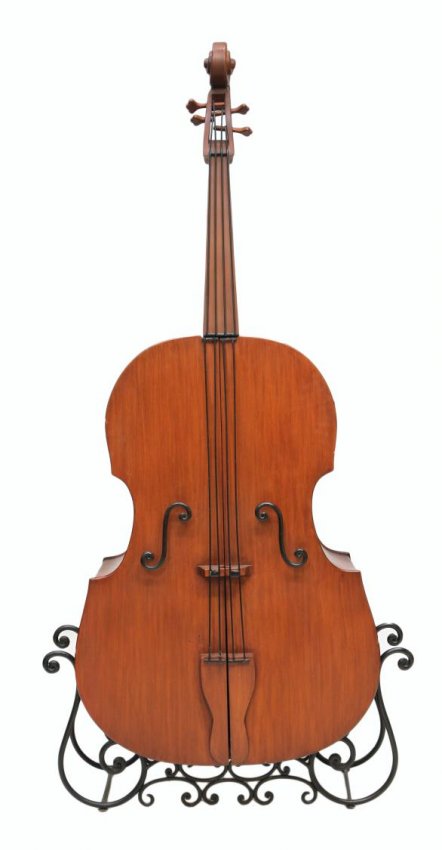 77: CUSTOM DESIGN MAHOGANY CELLO FORM WINE CABINET : Lot 77