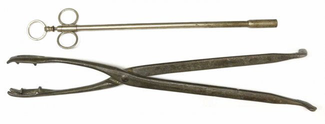 (12) ANTIQUE & VINTAGE VETERINARY TOOLS : Lot 553