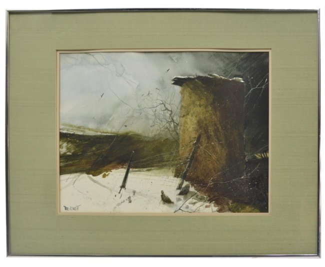 (3) WATERCOLOR PAINTINGS, DEE KNOTT (1943-2013) : Lot 575