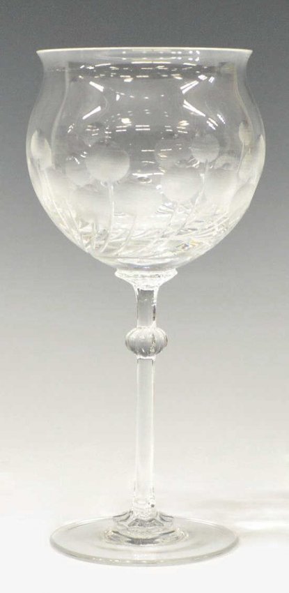 C. JOSEF RIEDEL CUT CRYSTAL GOBLETS, STEMWARE : Lot 512