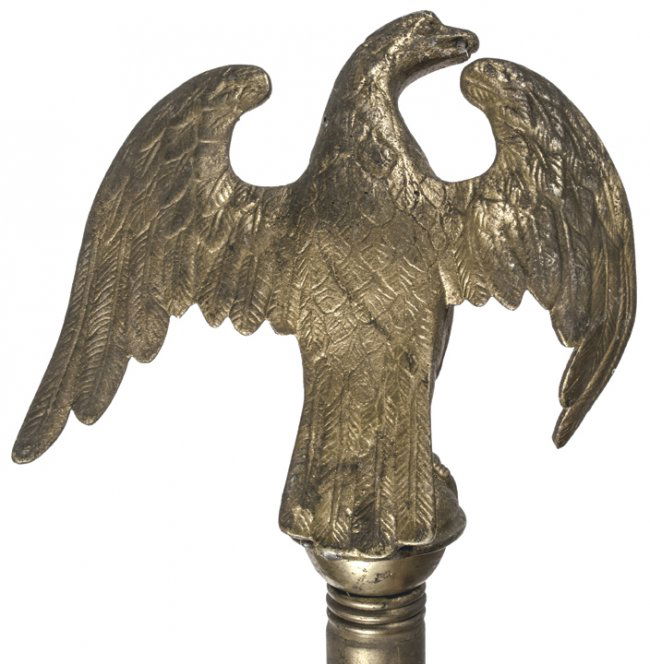 c 1860 Civil War Flagstaff American Eagle Finial : Lot 170