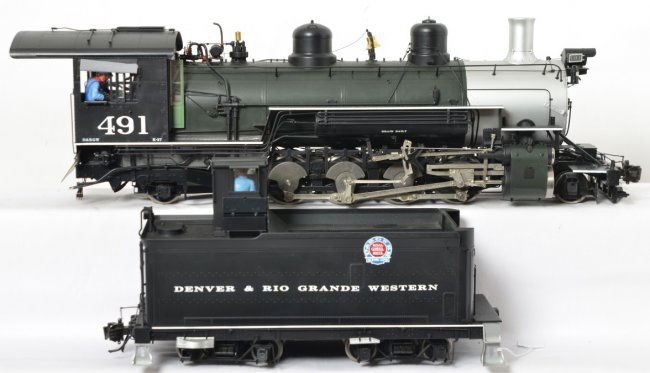 Berlyn Locomotive Works D&RGW K-37 2-8-2 No. 491 in OB : Lot 1297