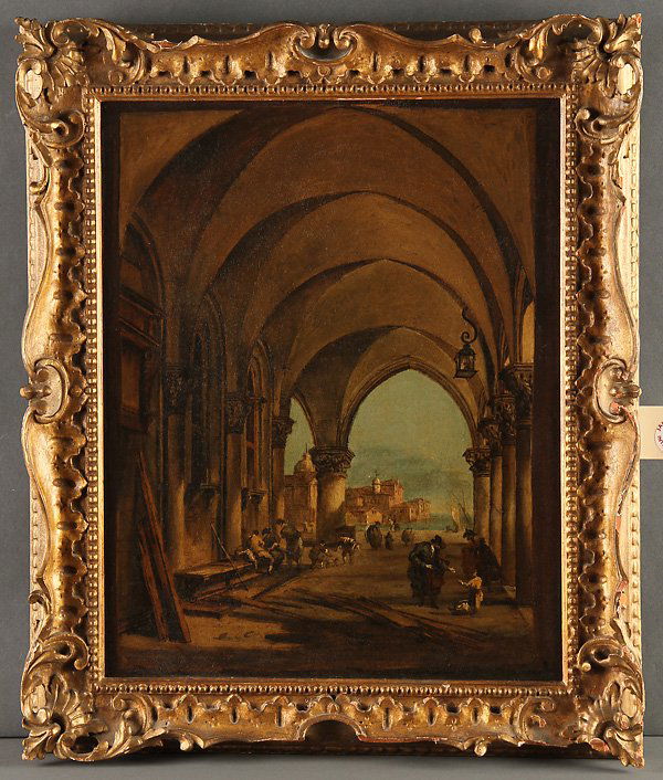 ITALIAN OLD MASTER PAINTING, VENICE, F. GUARDI, 18TH C. : Lot 6