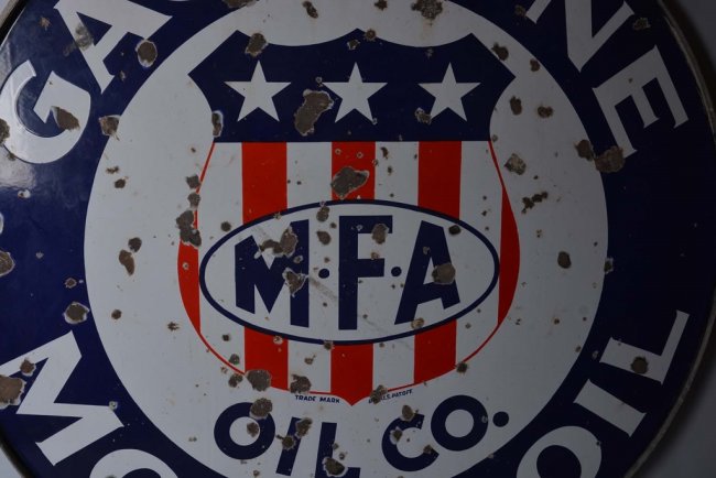 MFA Gasoline Motor Oil Sign. : Lot 353