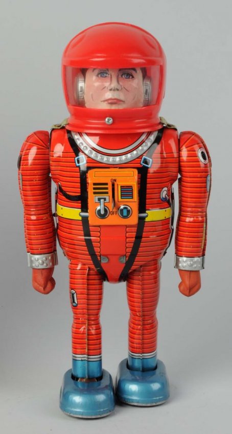 Japanese Tin Litho Astroman Astronaut Robot. : Lot 567