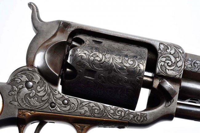 Fine Factory Engraved Whitney Revolver (A). : Lot 46