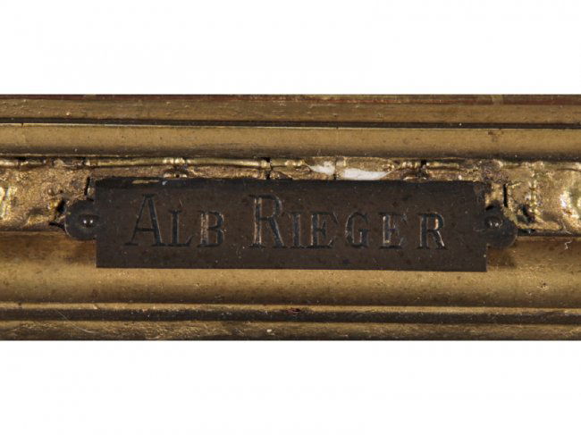 ALBERT RIEGER (Austria 1834-1905) Rapids Painting : Lot 75