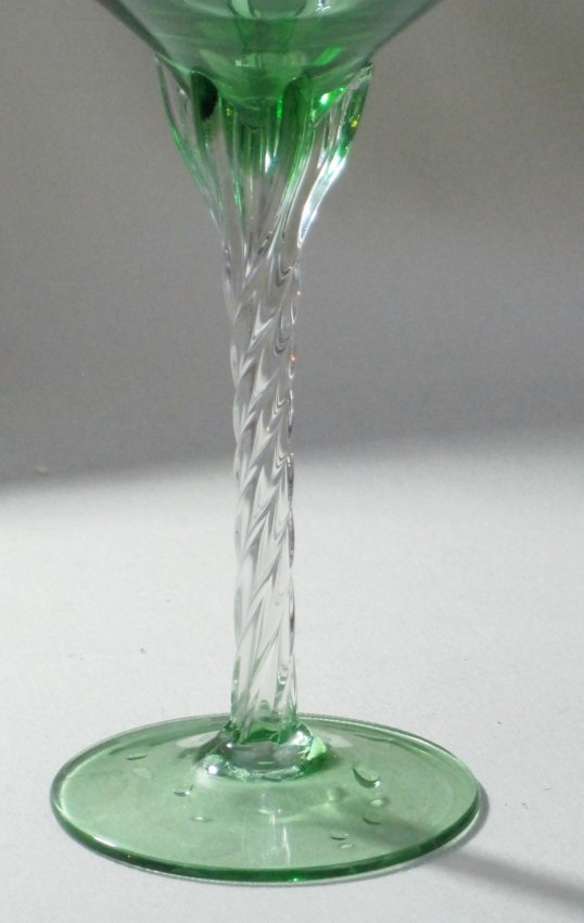 Murano 5pc Multi Color Twist Stem Wine Cordial Glass Xr Lot 203
